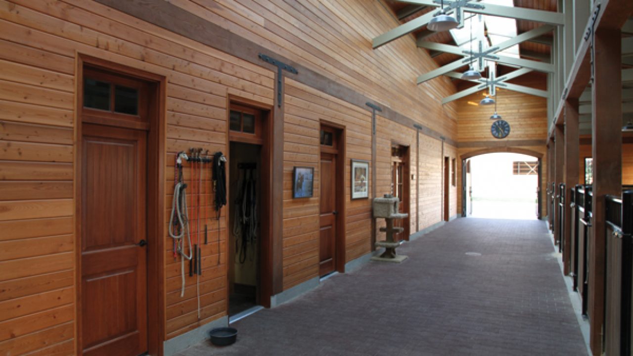 Inside Fancy Horse Barns